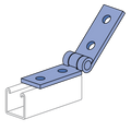 Unistrut P1354 - Adjustable 4-Hole Hinge