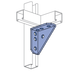 Unistrut P2484 - 7 Hole, 90° Gusseted Fitting