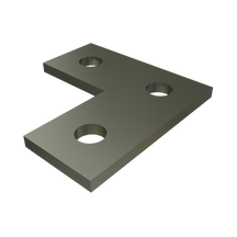 Unistrut P1036 - 3 Hole, Flat Plate Fitting