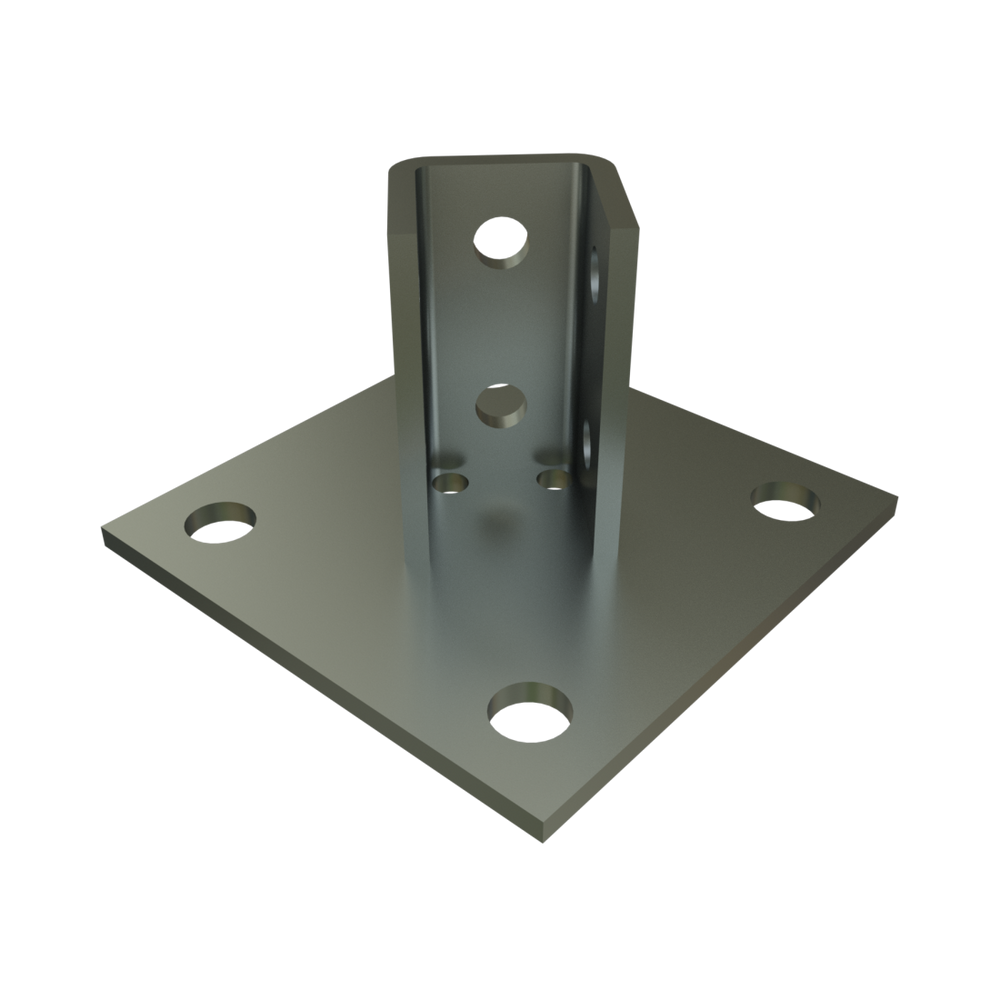 Unistrut P2072A & P2072A SQ - Post Base (1-5/8" Series)