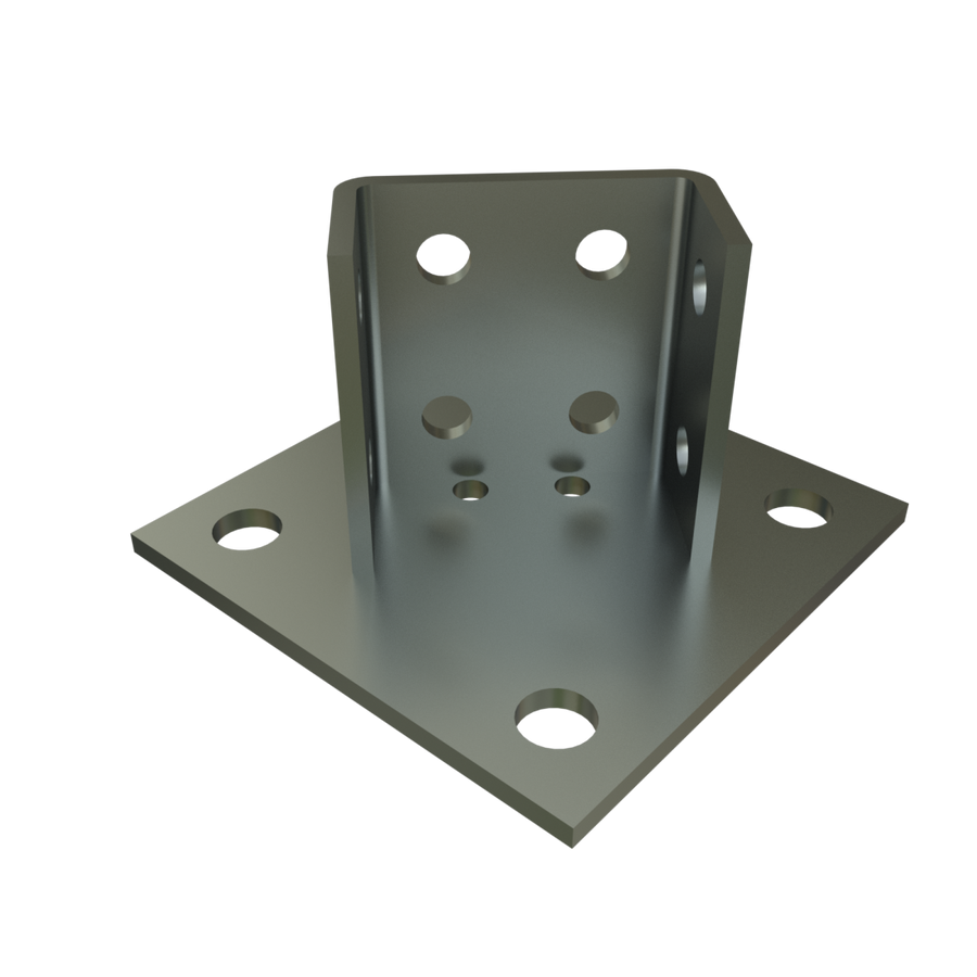 Unistrut P2073A & P2073A SQ - Post Base (1-5/8" Series)