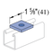 Unistrut P1064 - 1/2'' Square Washer (1-5/8" Series)