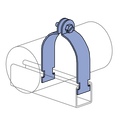 Unistrut P1112 - 3/4" Pipe and Rigid Steel Conduit Clamp (1-5/8" Serie