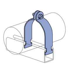 P1121 - 4" Pipe and Rigid Steel Conduit Clamp (1-5/8" Series)