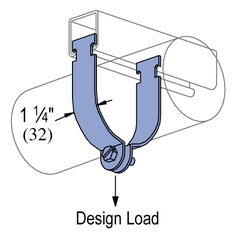Unistrut P1112 - 3/4" Pipe and Rigid Steel Conduit Clamp (1-5/8" Serie