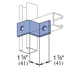 Unistrut P1347 - 2 Hole, "Z" Shape Fitting