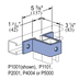 Unistrut P1737 - 3 Hole, "U" Shape Fitting