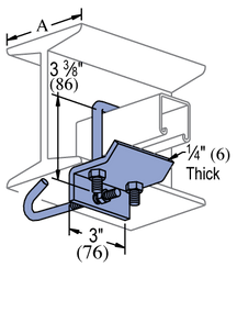 Unistrut P2867 - Beam Clamp for 4" - 12" Wide Beams