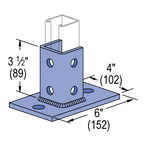 Unistrut P2941 & P2942 - Post Base (1-5/8" Series)