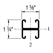 Unistrut P3301 - 1-5/8" x 1 3/4", 12 Gauge, Back-to-Back Metal Framing